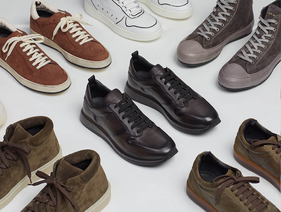 Leather and Suede Sneakers for Men – Officine Creative